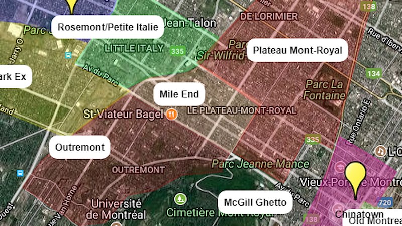 Montreal Neighbourhood map : Scribble Maps