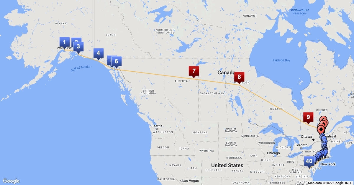 Amtrak/VIA Transcontinental : Scribble Maps