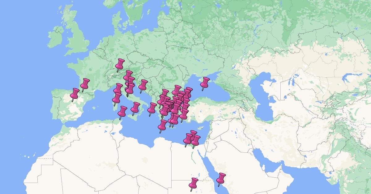 Ancient Greece and Rome Map : Scribble Maps