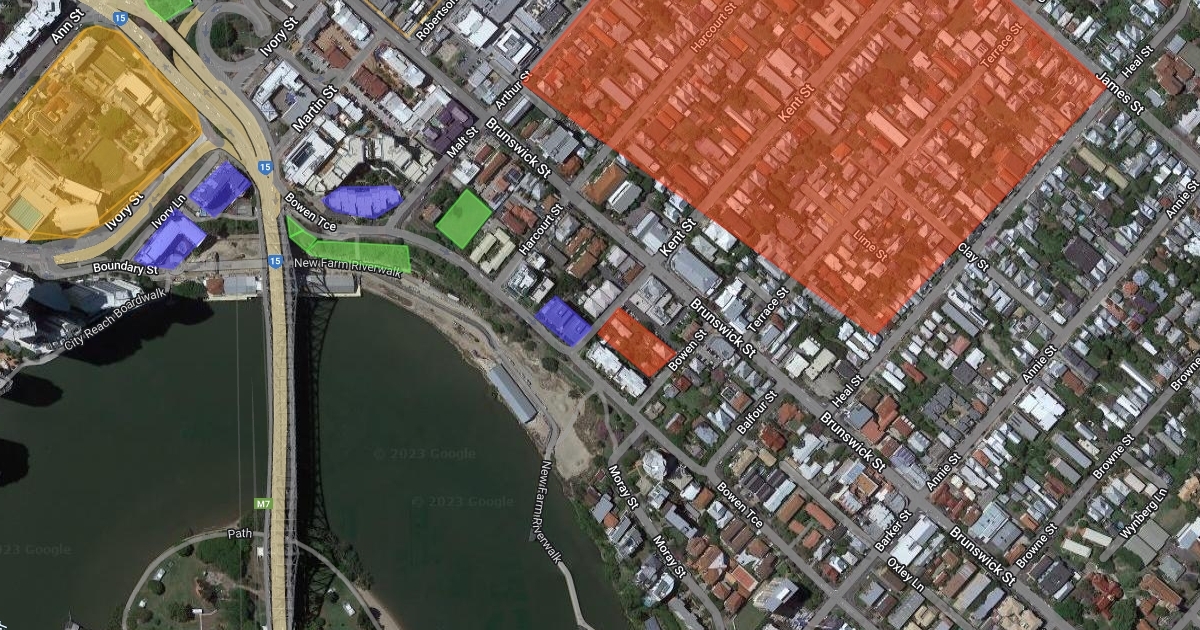 Fortitude Valley Land Use : Scribble Maps