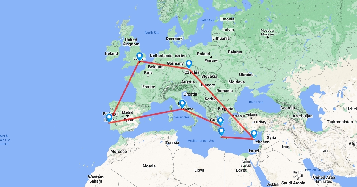 Ancient and Old European Cities : Scribble Maps