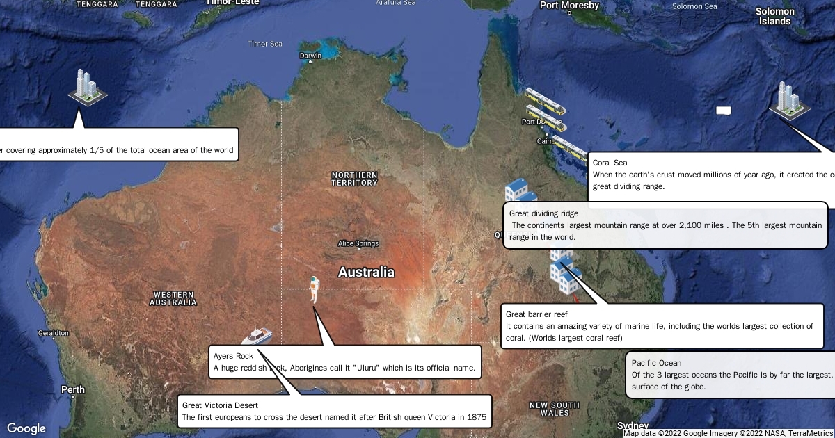 Australia Map : Scribble Maps