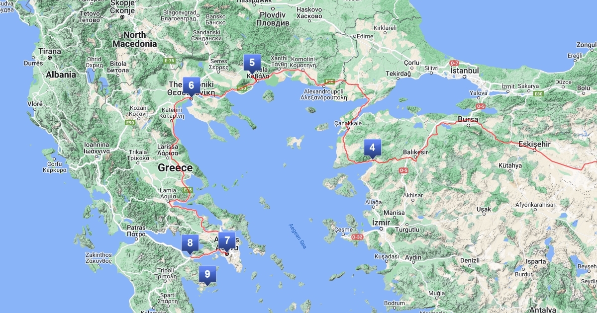 Paul's Second Missionary Journey : Scribble Maps