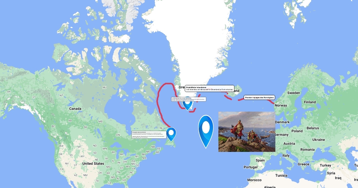 Exemple Leif Eriksson : Scribble Maps