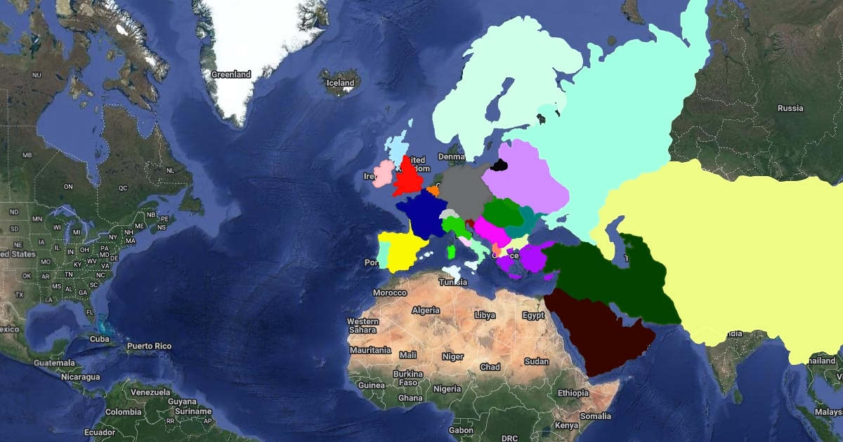 Alternate map of the world : Scribble Maps