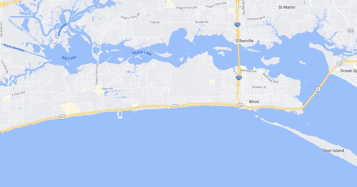 Biloxi Beach Map : Scribble Maps