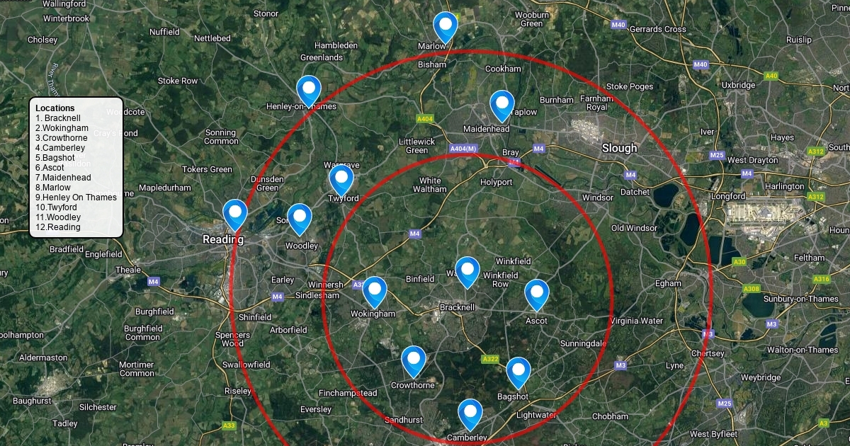 Bracknell Map 2 : Scribble Maps