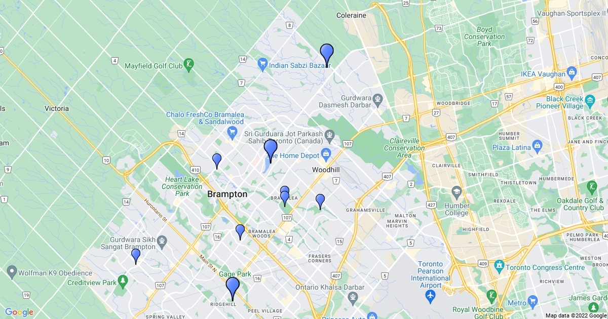 Brampton Rec Pizza : Scribble Maps
