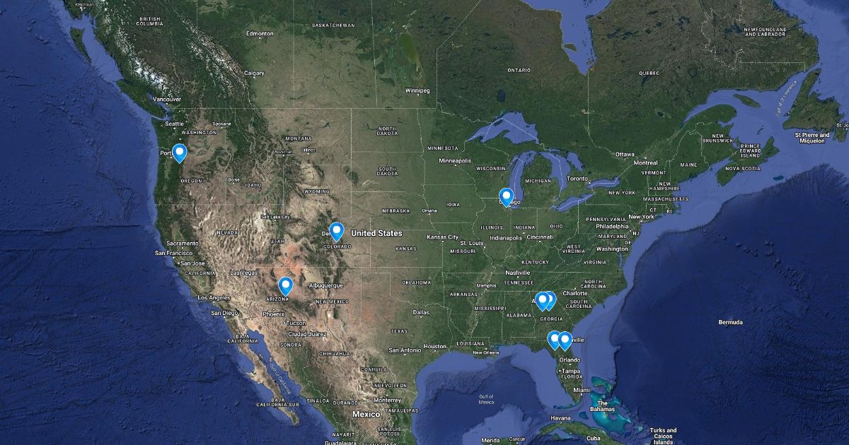 CAE Early Adopter Locations : Scribble Maps