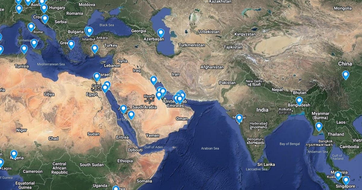 Central Airways Route Map : Scribble Maps