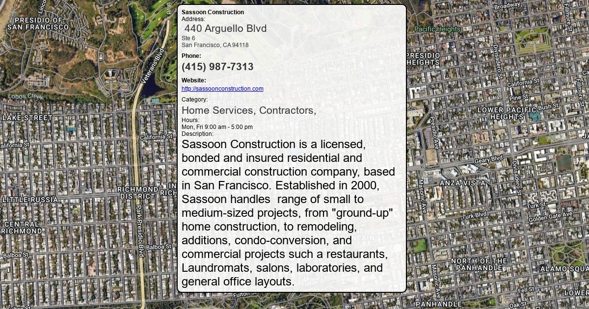 Sassoon Construction : Scribble Maps