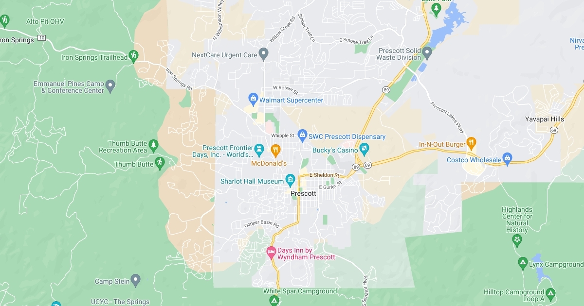 Prescott,Az currently : Scribble Maps