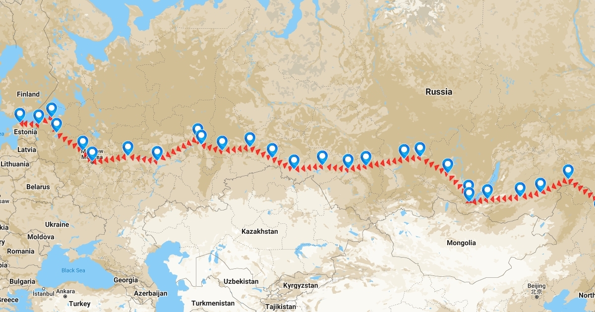 Campervan Tour : Scribble Maps