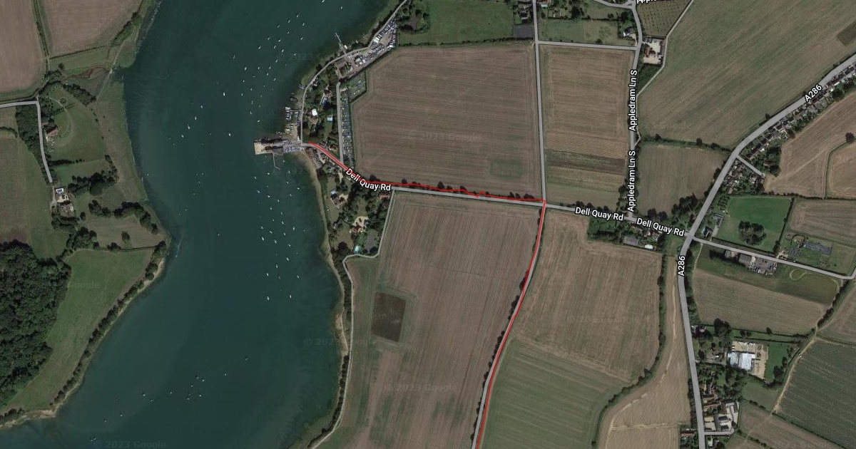 Dell Quay Directions : Scribble Maps