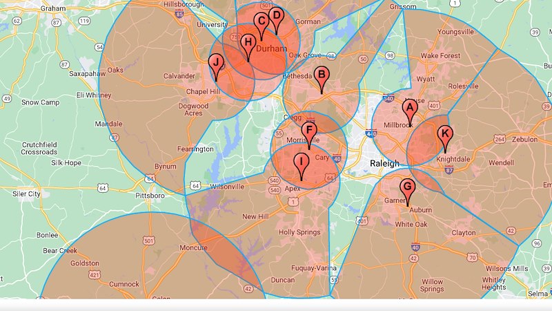 Catering Delivery Updated : Scribble Maps