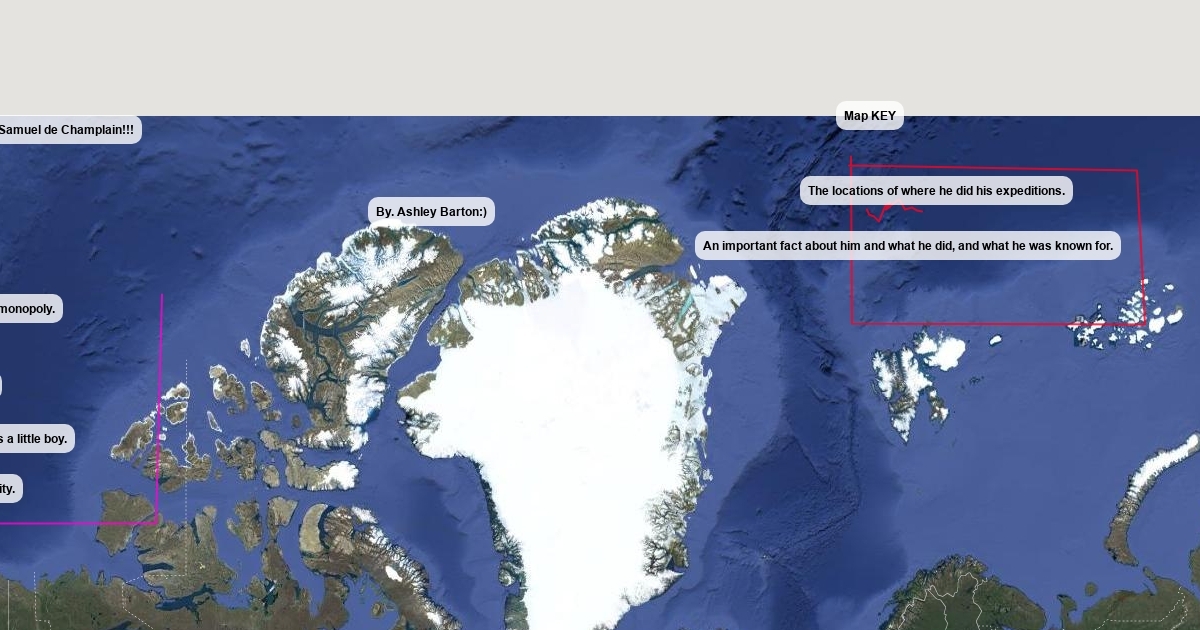 World Map on Samuel de Champlain : Scribble Maps