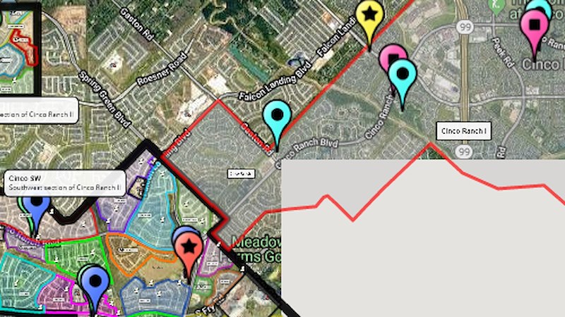 Cinco 2 Sections : Scribble Maps