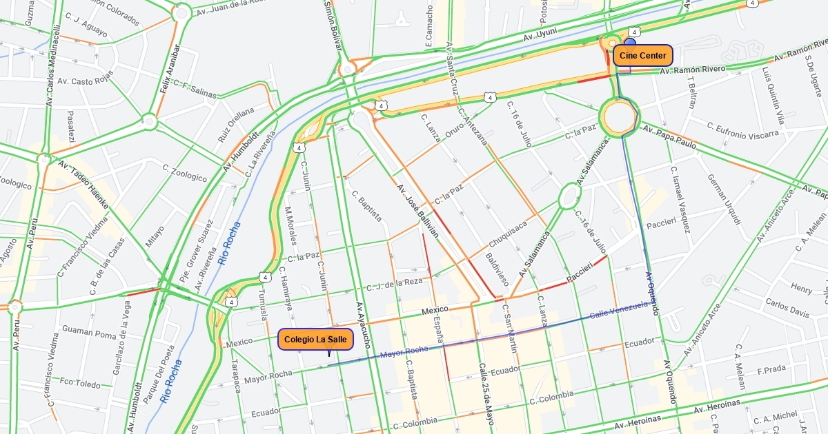 Ruta a seguir : Scribble Maps
