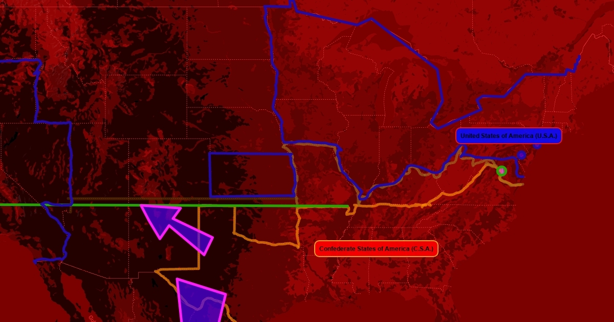 Alternate Civil War : Scribble Maps