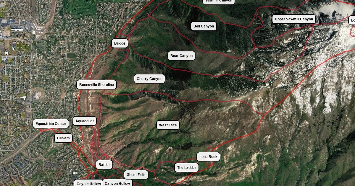 Corner Canyon Map : Scribble Maps