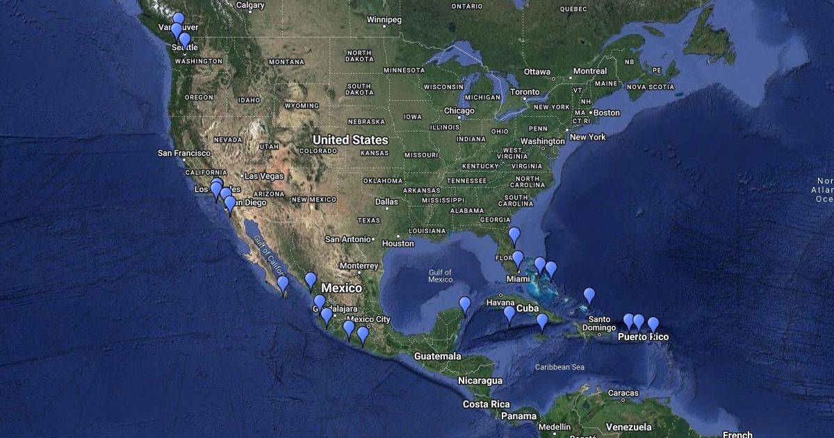 Cruise Ports : Scribble Maps