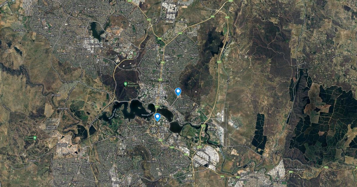 Canberra map : Scribble Maps
