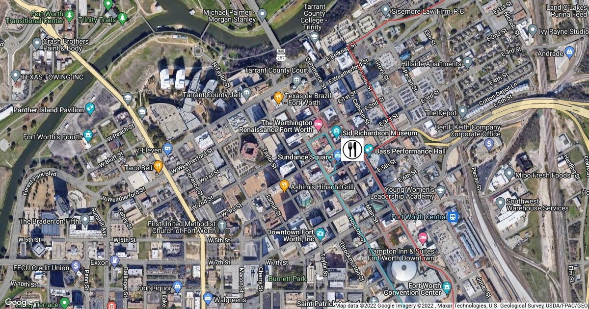 Map of evening downtown : Scribble Maps