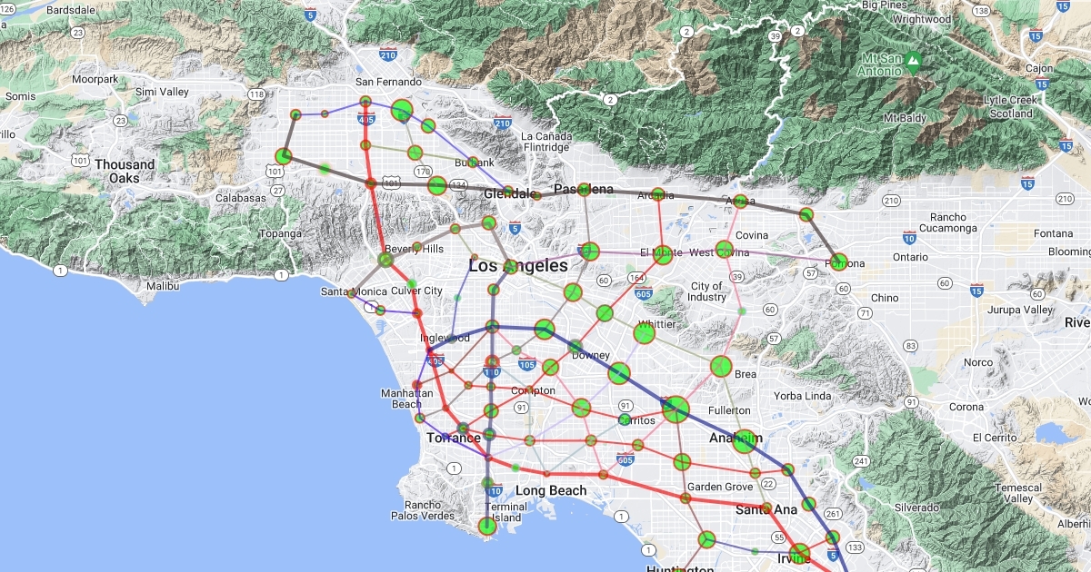 LA Tunnel Shuttle Network : Scribble Maps