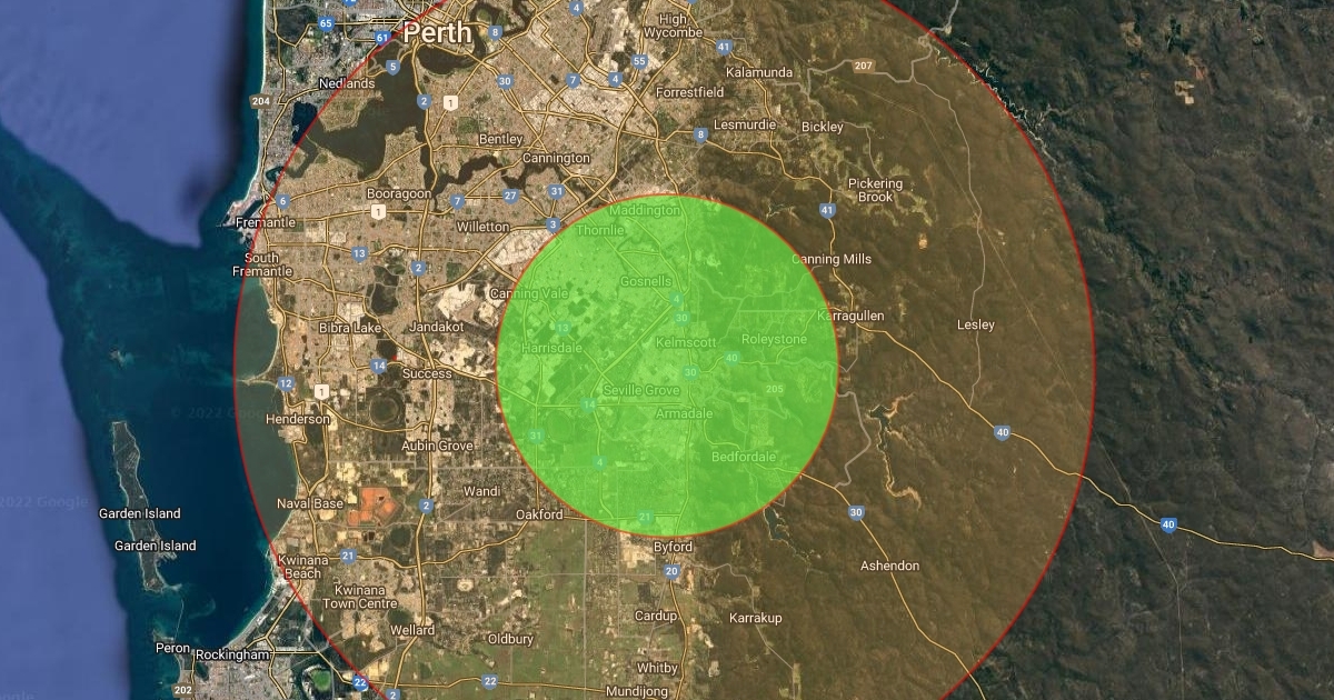 Delivery map : Scribble Maps