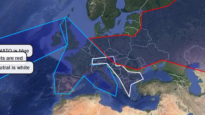 2022 Cold war map : Scribble Maps