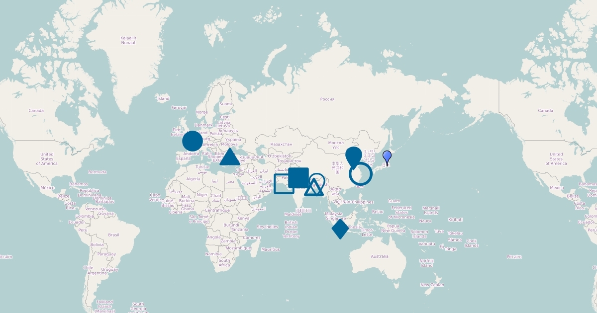 Top 10 Megacities 2021 : Scribble Maps