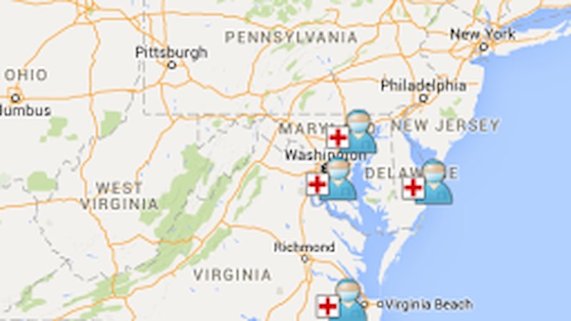 DMV map : Scribble Maps