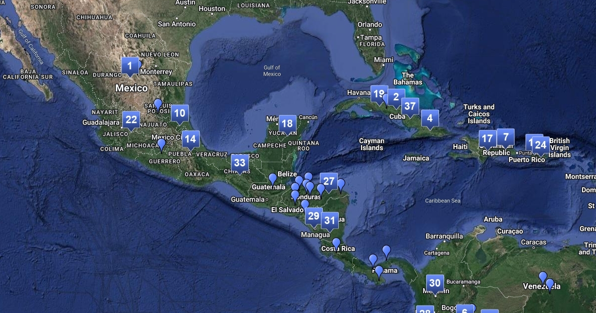 Mapa de Escritores : Scribble Maps