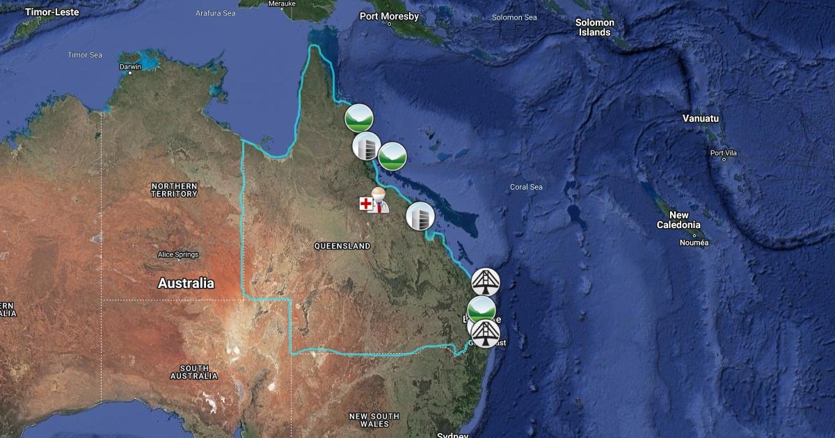 Queensland map Sophie B : Scribble Maps