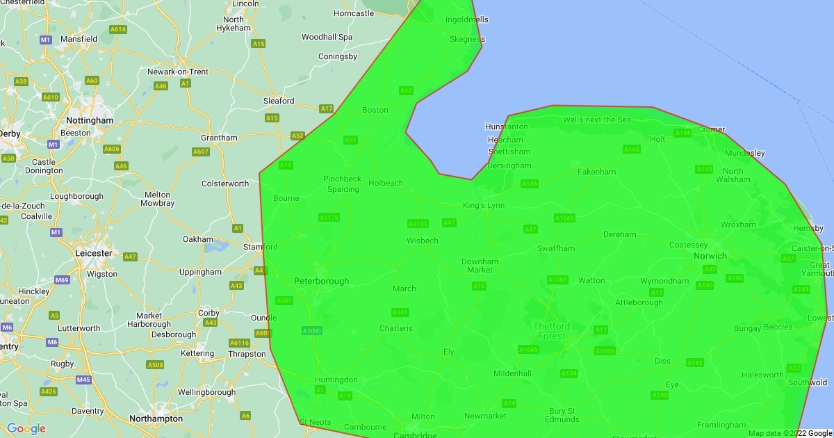 Areas We Cover : Scribble Maps