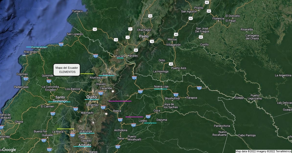 mapa del Ecuador : Scribble Maps