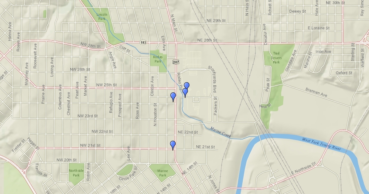 Juneteenth Event Map-Stockyards : Scribble Maps
