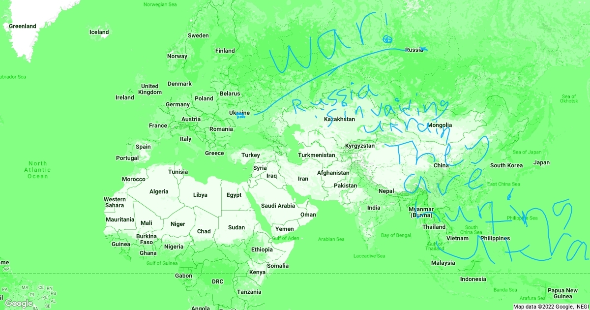 The WAR in 2022 map : Scribble Maps