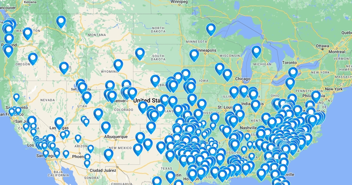 Employee Home by Location : Scribble Maps