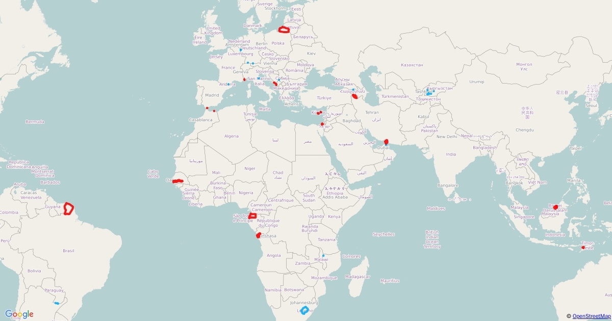 Enclaves and exclaves : Scribble Maps