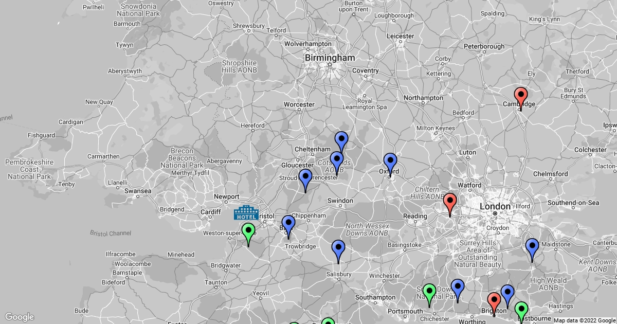 England 2022 : Scribble Maps