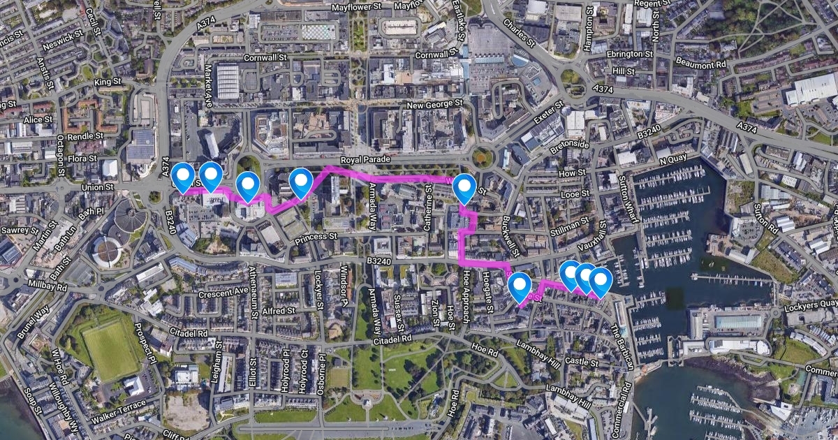 Pub Golf : Scribble Maps