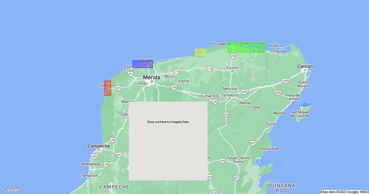 Comunidades acuáticas de Yucatán por región : Scribble Maps