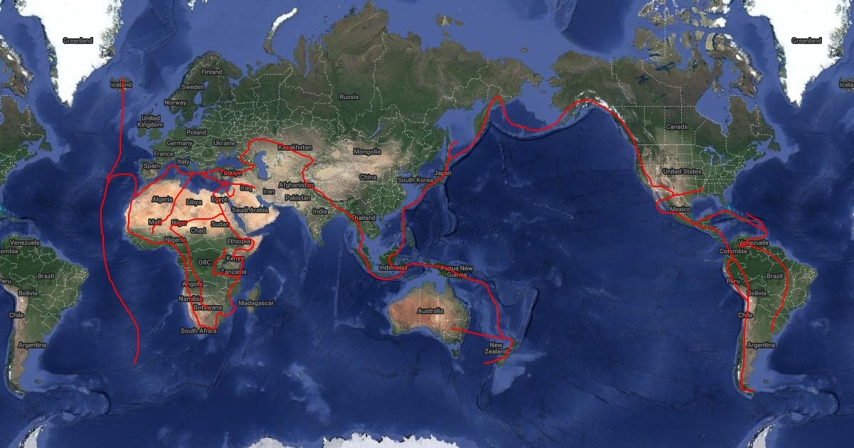 Fictional hazard Hunter Map : Scribble Maps