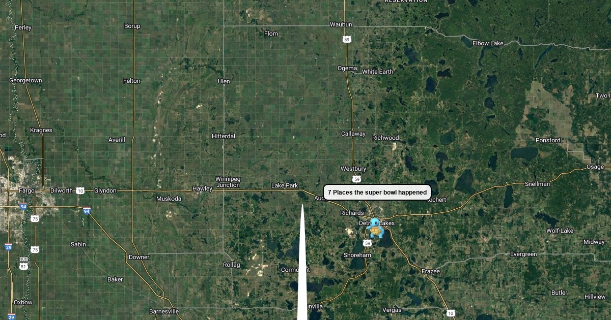 7 places the superbowl was held : Scribble Maps