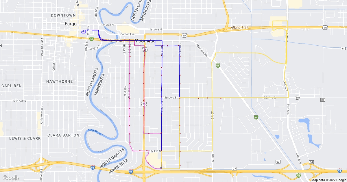 Fargo-Morehead Bus : Scribble Maps