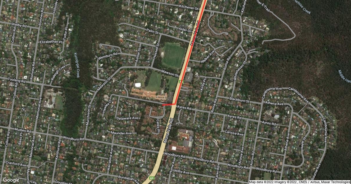 Tasman St to Syd Grammar : Scribble Maps