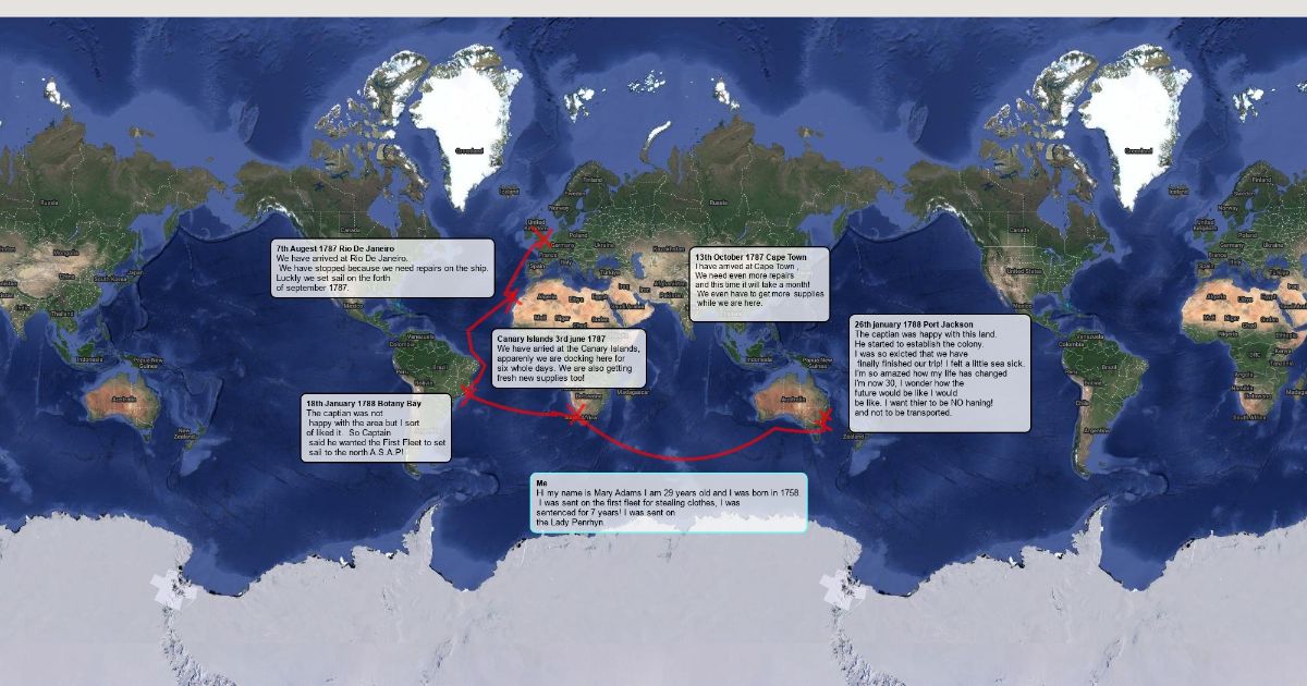 FirstFleetJourney : Scribble Maps