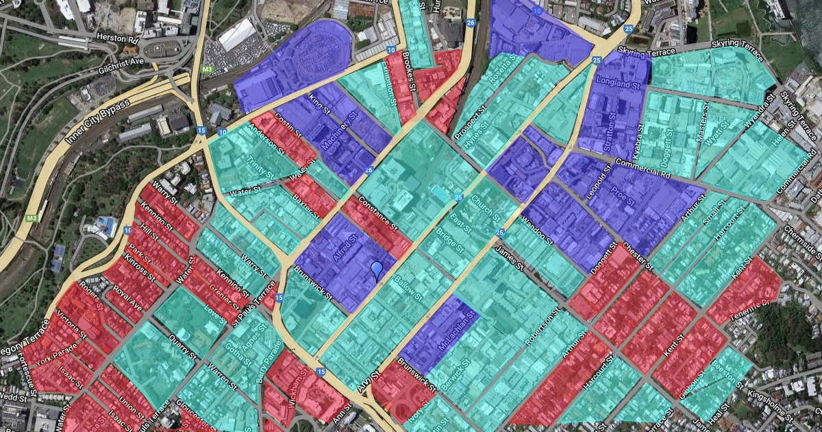 Fortitude Valley Land Use : Scribble Maps