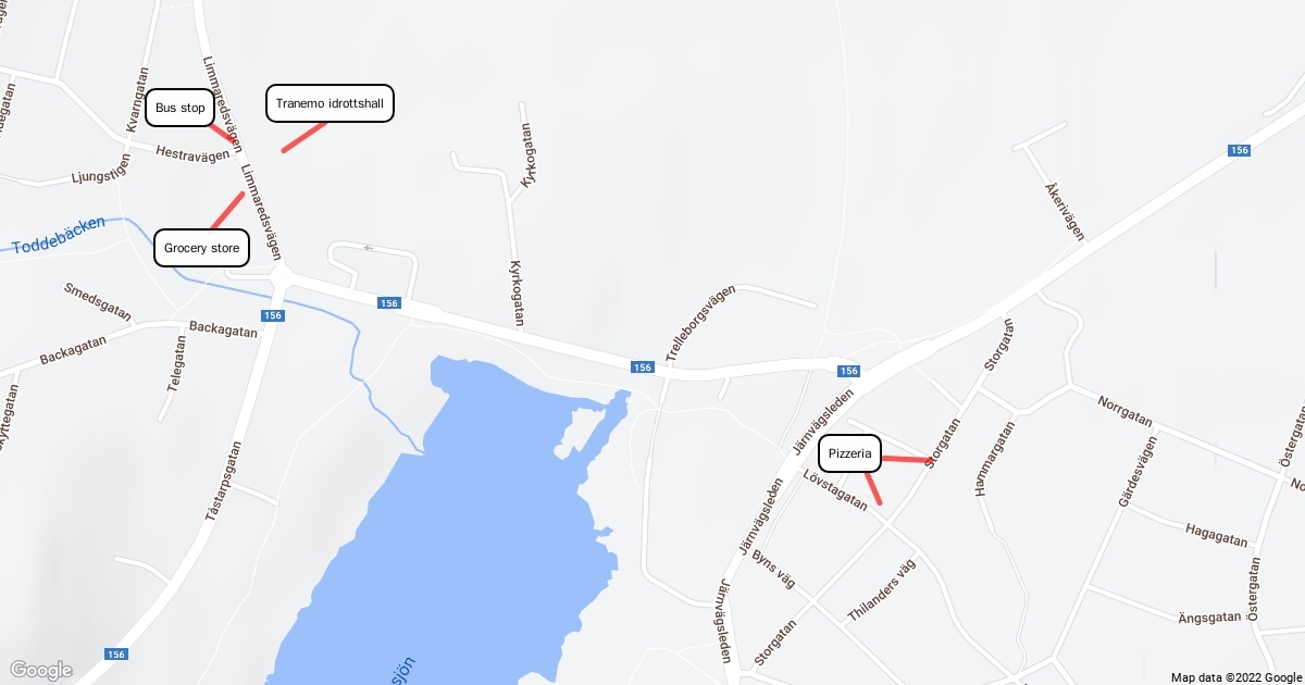 SJC map of Tranemo : Scribble Maps